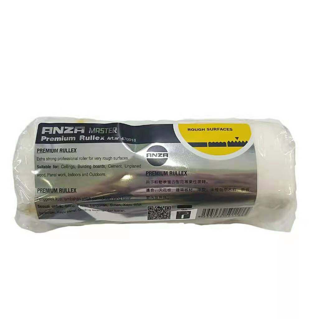 Anza 7'' Paint RollerRefill Rullex(Rough surface) Anzon (Smooth Surface ...