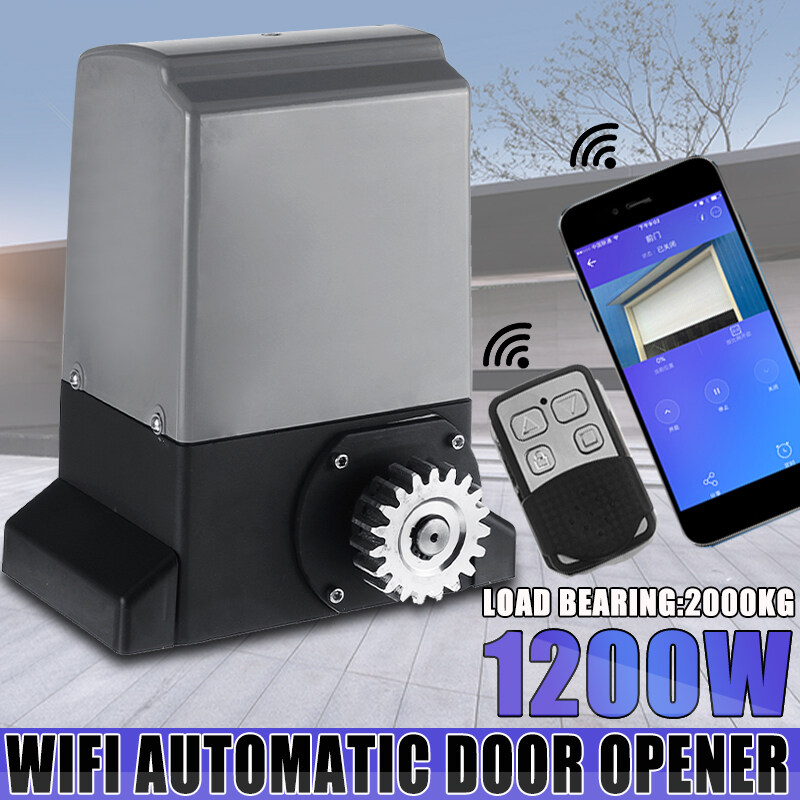 【WIFI 2000kg】1200W Sliding Electric Gate Opener Automatic Motor Kit ...