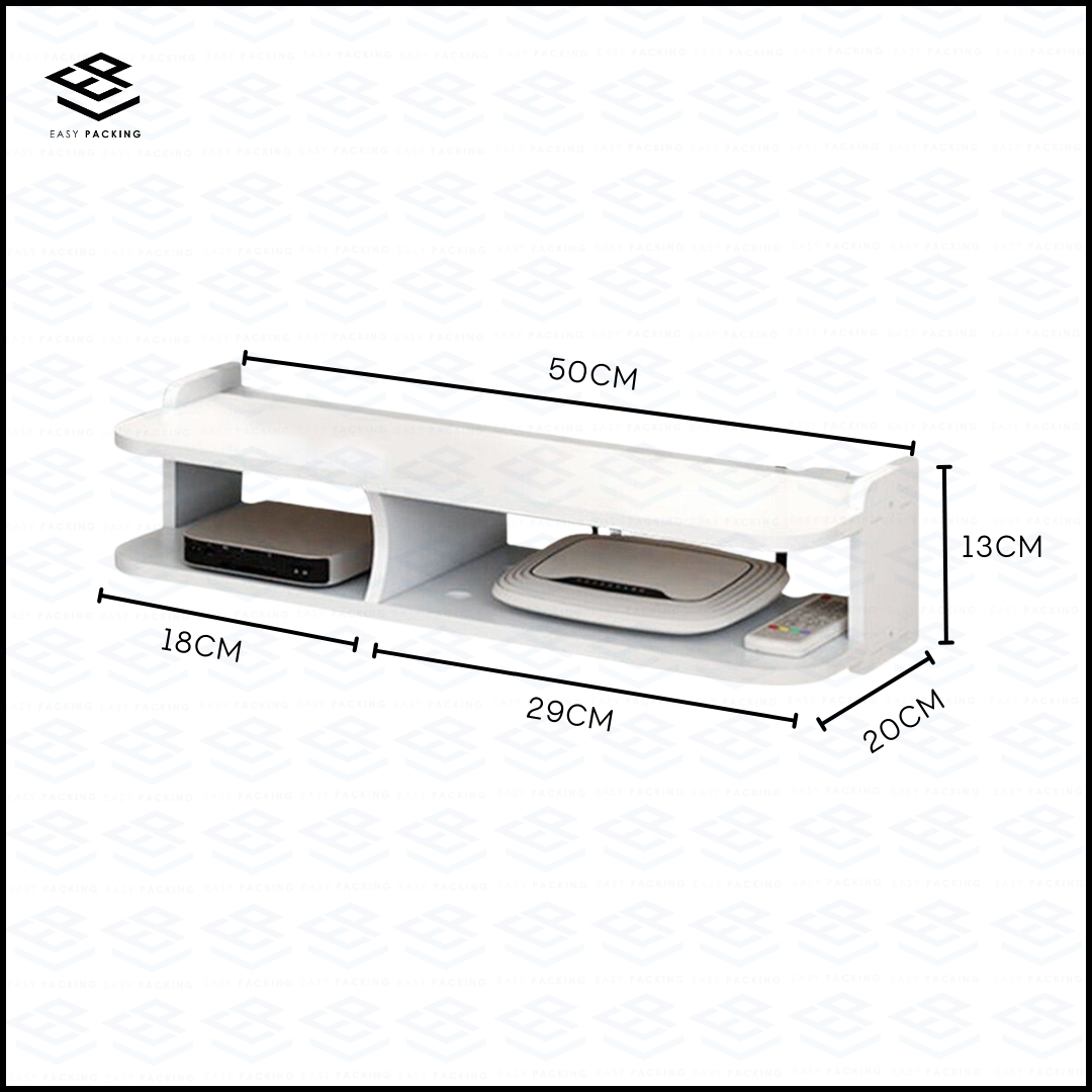 ROUTER WIFI RACK MODEM HOLDER TV RACK WALL MOUNT DVD PLAYER RACK ...