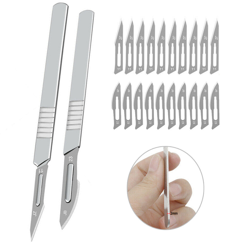 Carbon Steel Blade Handle No. 11, No. 23 with Blades DIY Cutting Hand ...
