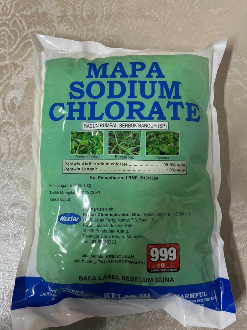 1kg Hextar Mapa Sodium Chlorate / Racun Buluh / Racun Sambau Darat ... 1kg Hextar Mapa Sodium Chlorate / Racun Buluh / Racun Sambau Darat ...