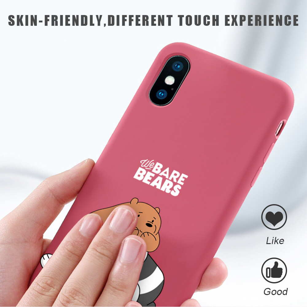 Multicolor phone case For OPPO A3S Cartoon Bare Bears White Panda ...