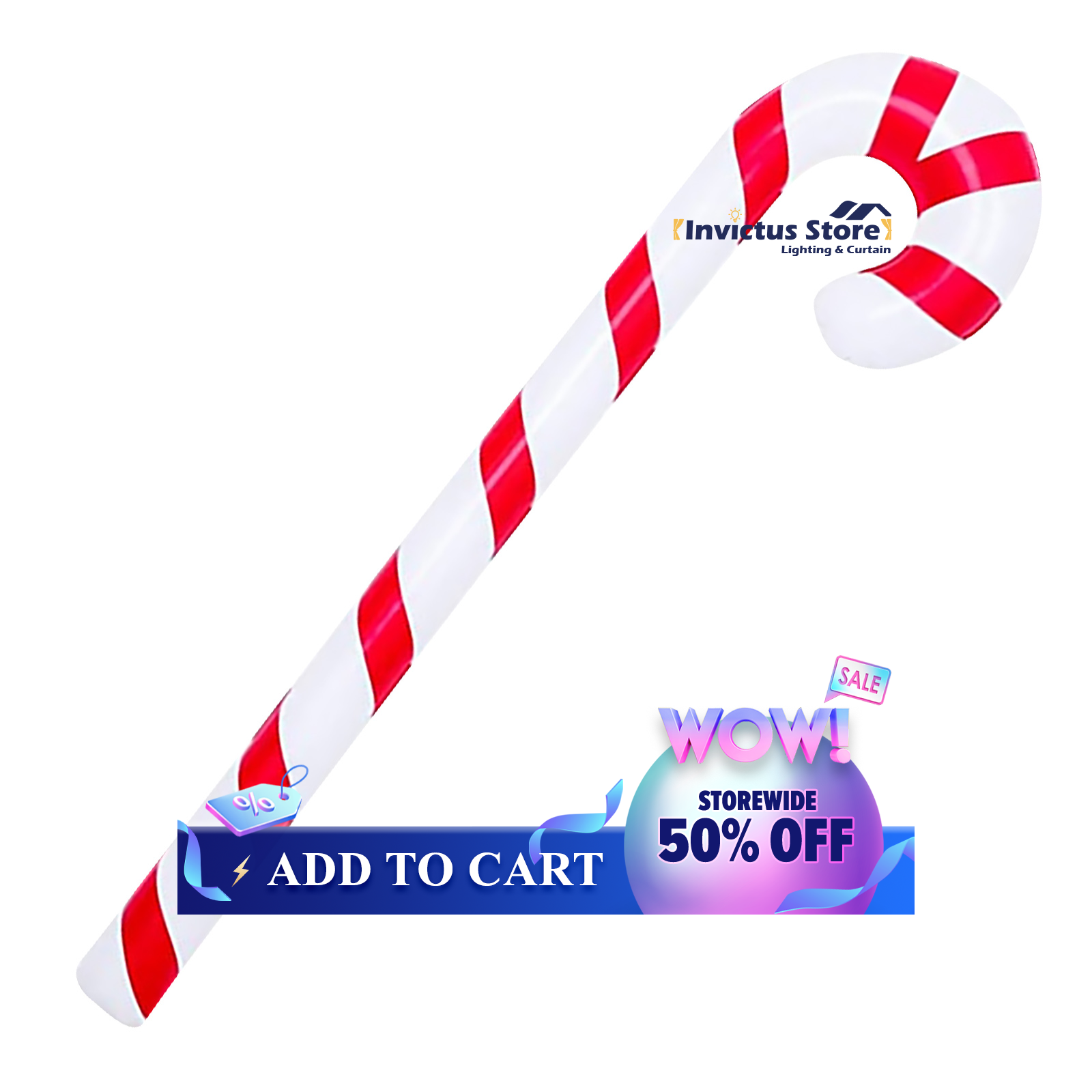 Inflatable Candy Canes PVC Candy Canes Balloons Costume Party Fancy ...