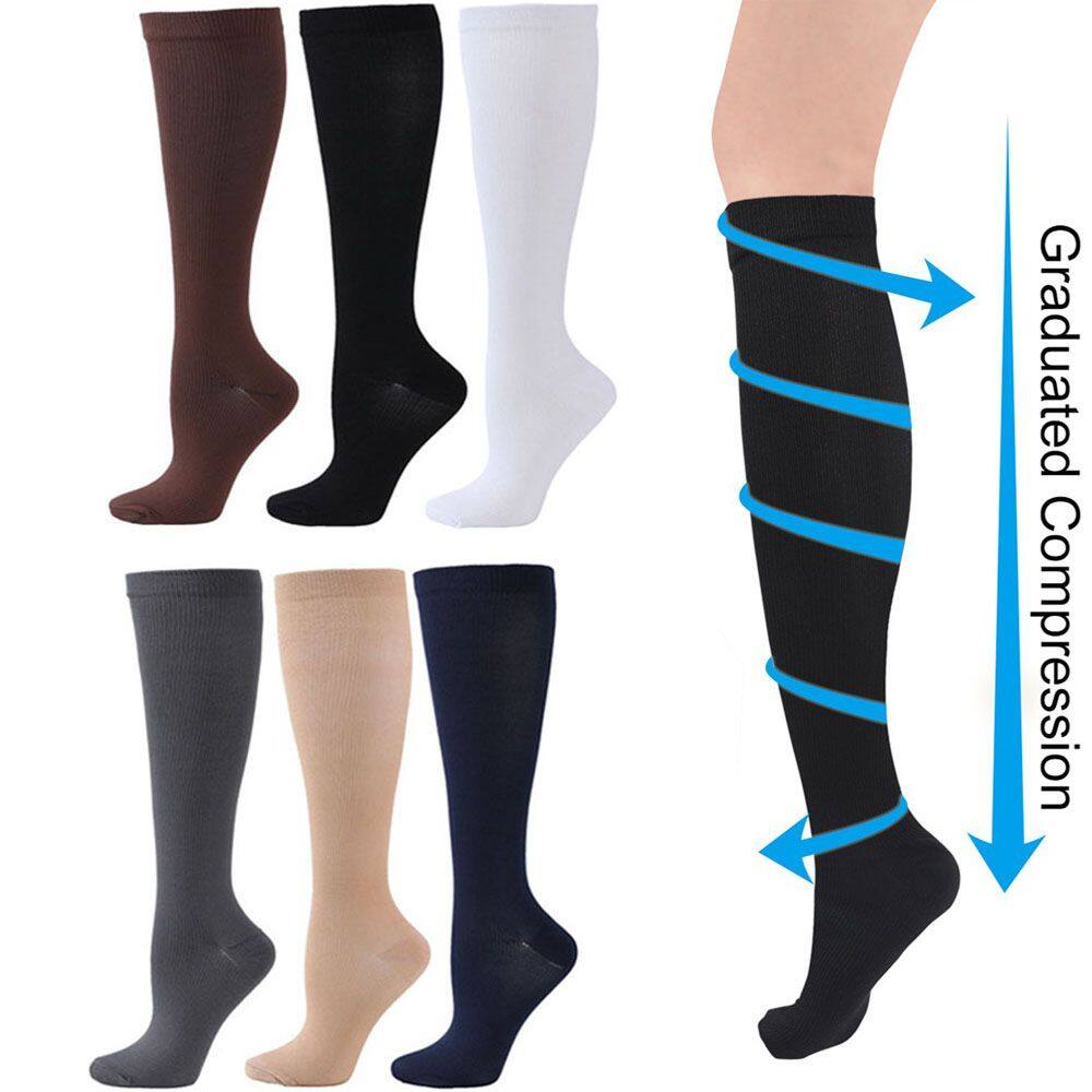 OVERCO New Flight Unisex Travel Anti-Fatigue Compression Socks ถุงน่อง ...