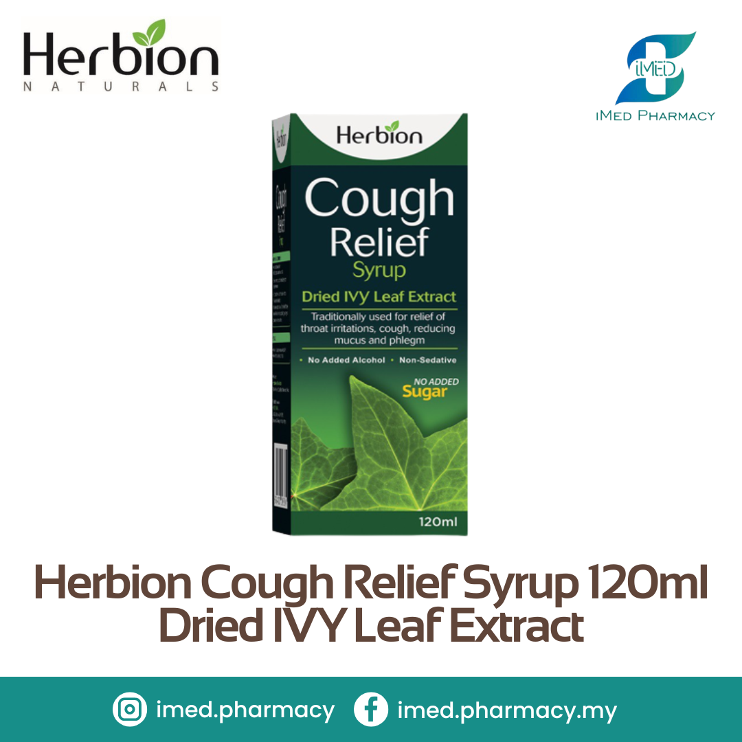 Herbion Cough Relief Syrup with Dried Ivy Leaf Extract 120ml | Lazada