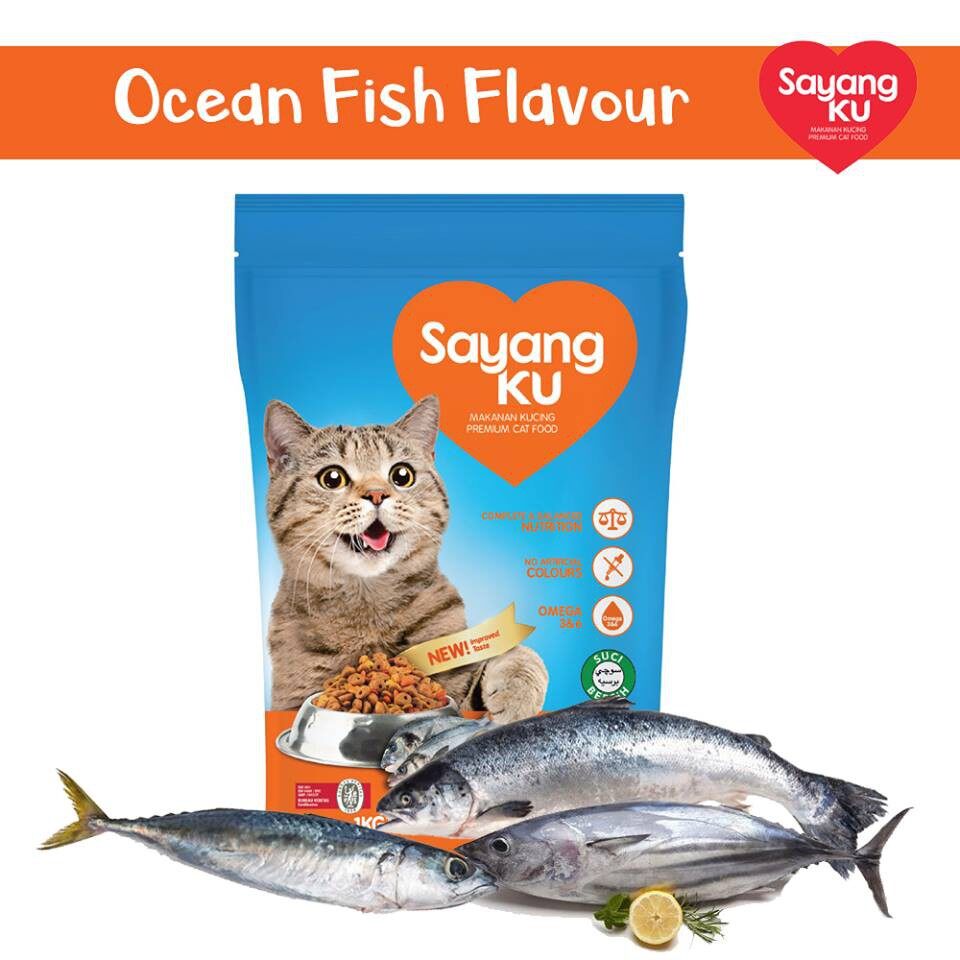 Sayangku Ocean Fish / Tuna / Chicken Tuna Dry Cat Food 7KG / Makanan ...