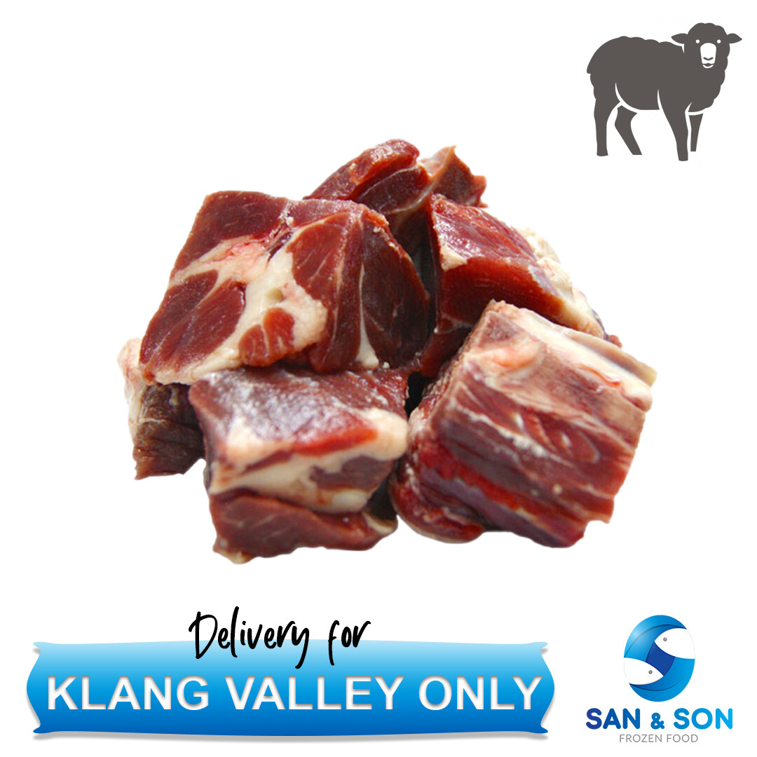 Frozen Mutton Cube Bone In 1KG± per packet San and Son Frozen San&Son ...