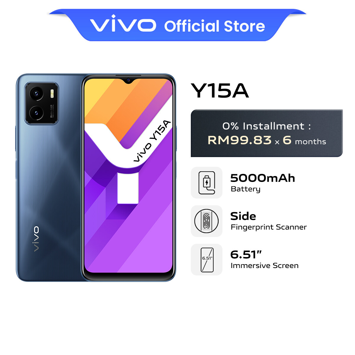 Spesifikasi dan harga Vivo Y15a di Malaysia - TechNave BM