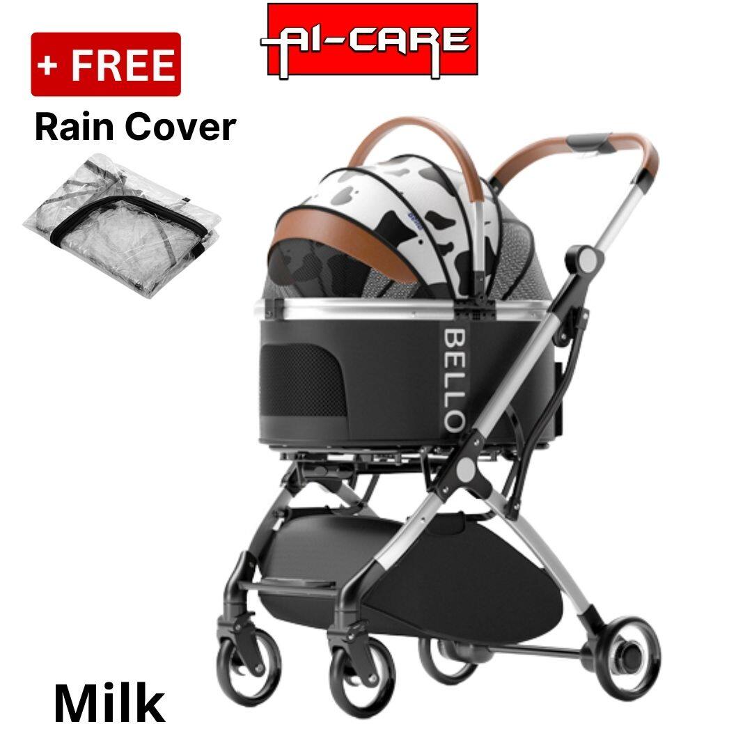 (Ready Stock) BELLO Premium Pet Stroller Detachable Carrier Upgraded ...