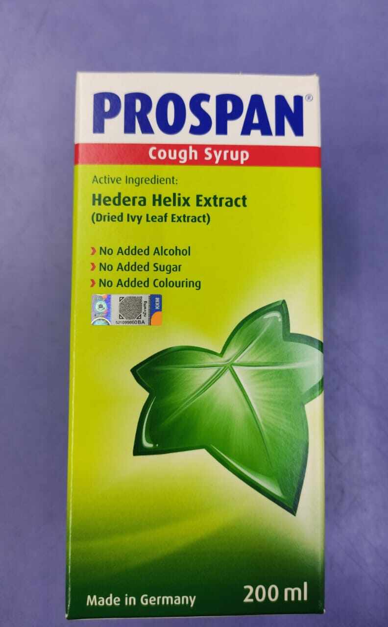 Prospan Dry Ivy Leaf Extract Cough Syrup ( Prospan Cough ) (100ml/200ml ...