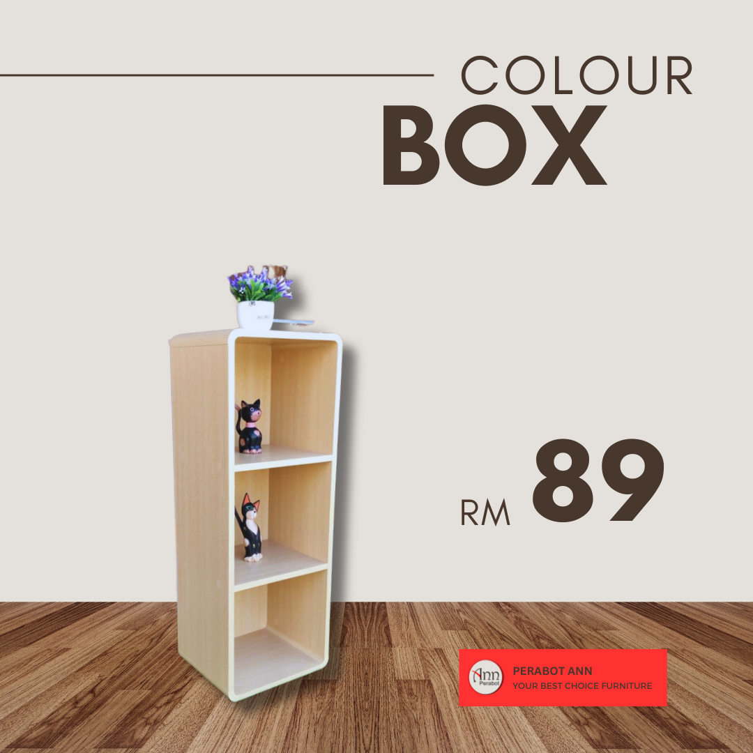 (PERABOT ANN) COLOUR BOX / BOOKSHELF / STORAGE CABINET / MULTI SHELF ...