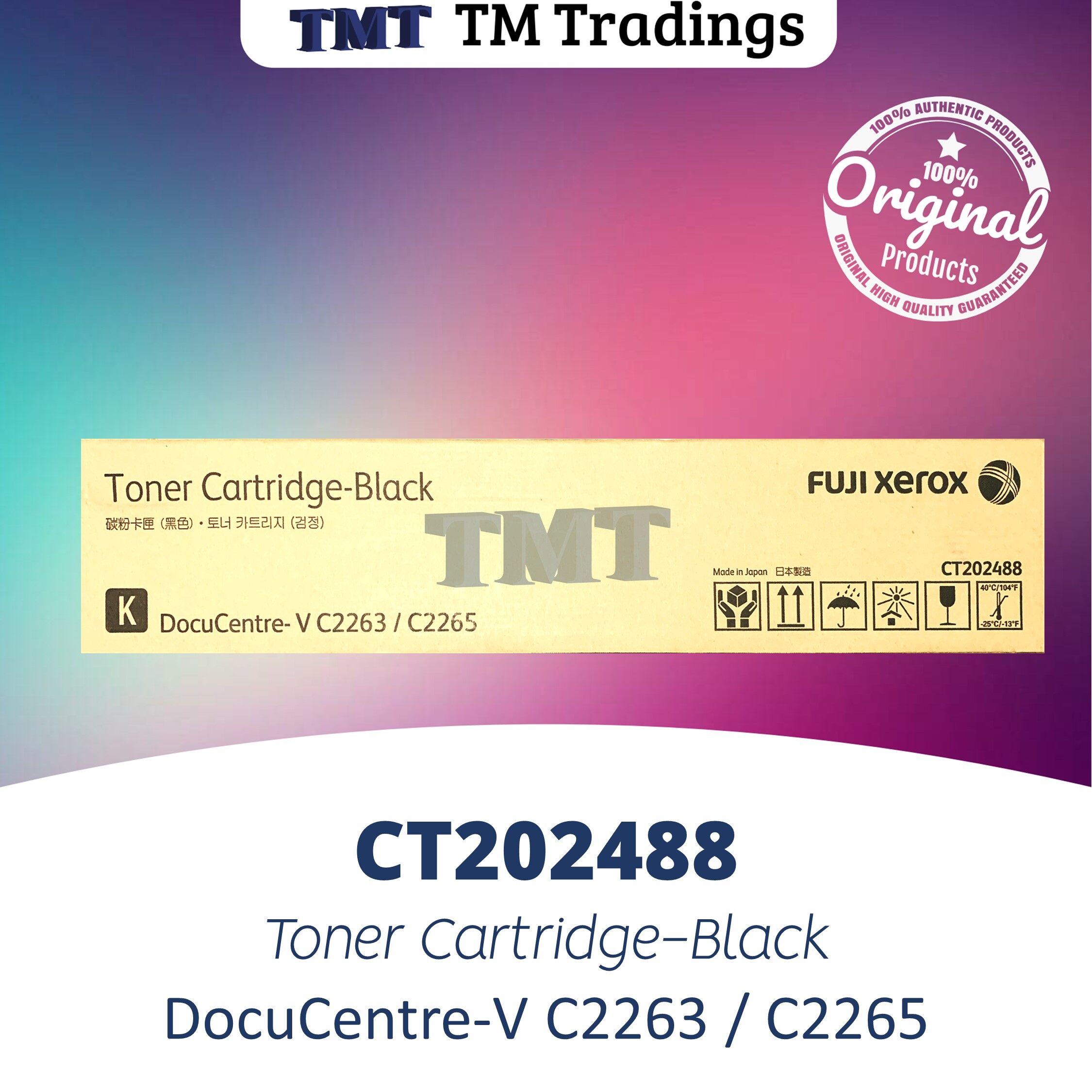 Original CT202488 (Black) Fuji Xerox DocuCentre - V C 2263 / 2265 | Lazada