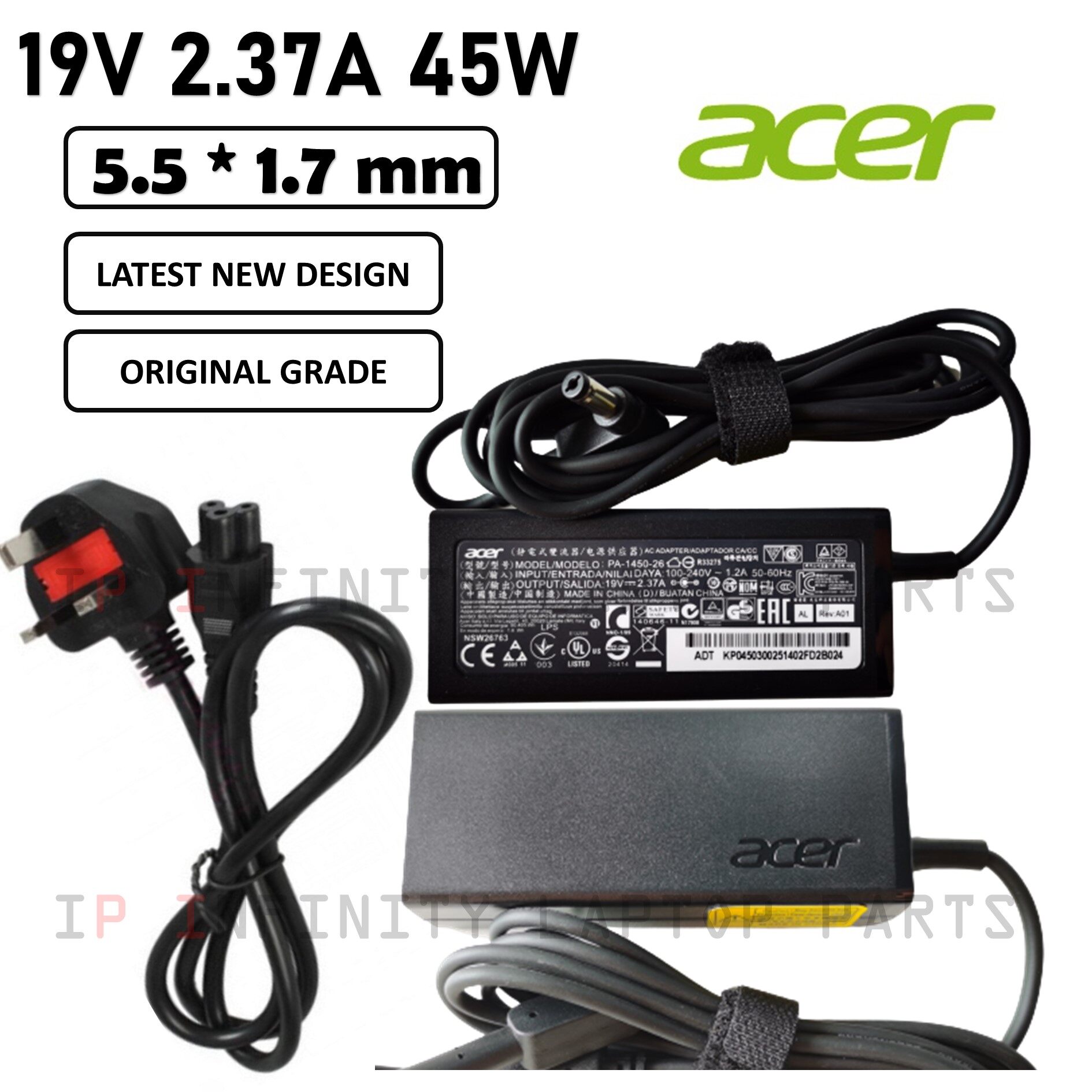 NEW Acer 19V 2.37A 45W AC Adapter Charger For Delta Acer ES1-432 ADP-45FE F ADP-45HE ES1-531 ...