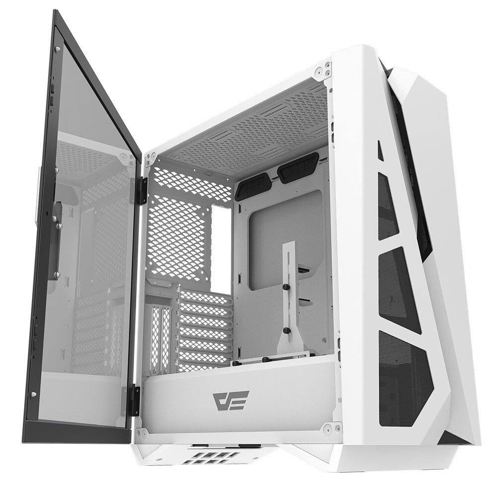 Aigo DarkFlash DLZ31 Mesh ATX Chassis with GPU Holder [Black/White ...