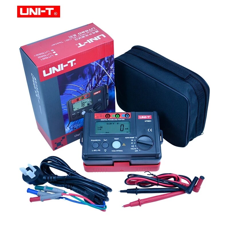 UNI-T UT582+ Digital RCD (ELCB) Tester AUTO RAMP Leakage Circuit ...