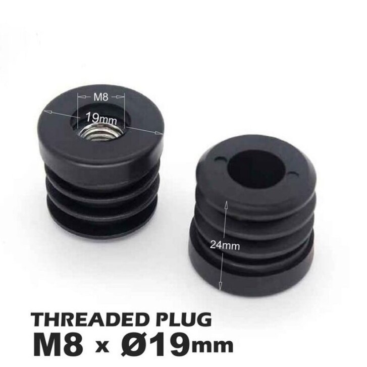 M8 Plastic threaded adjustable stopper/Wheel Roller Furniture Caster ...