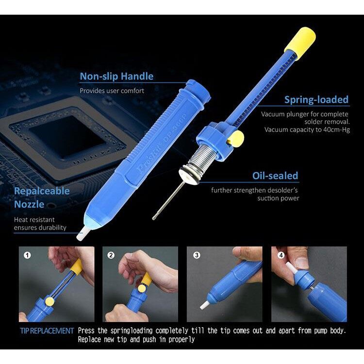 Strong Suction Soldering Sucker Desoldering Pump Tool Removal Soldering ...