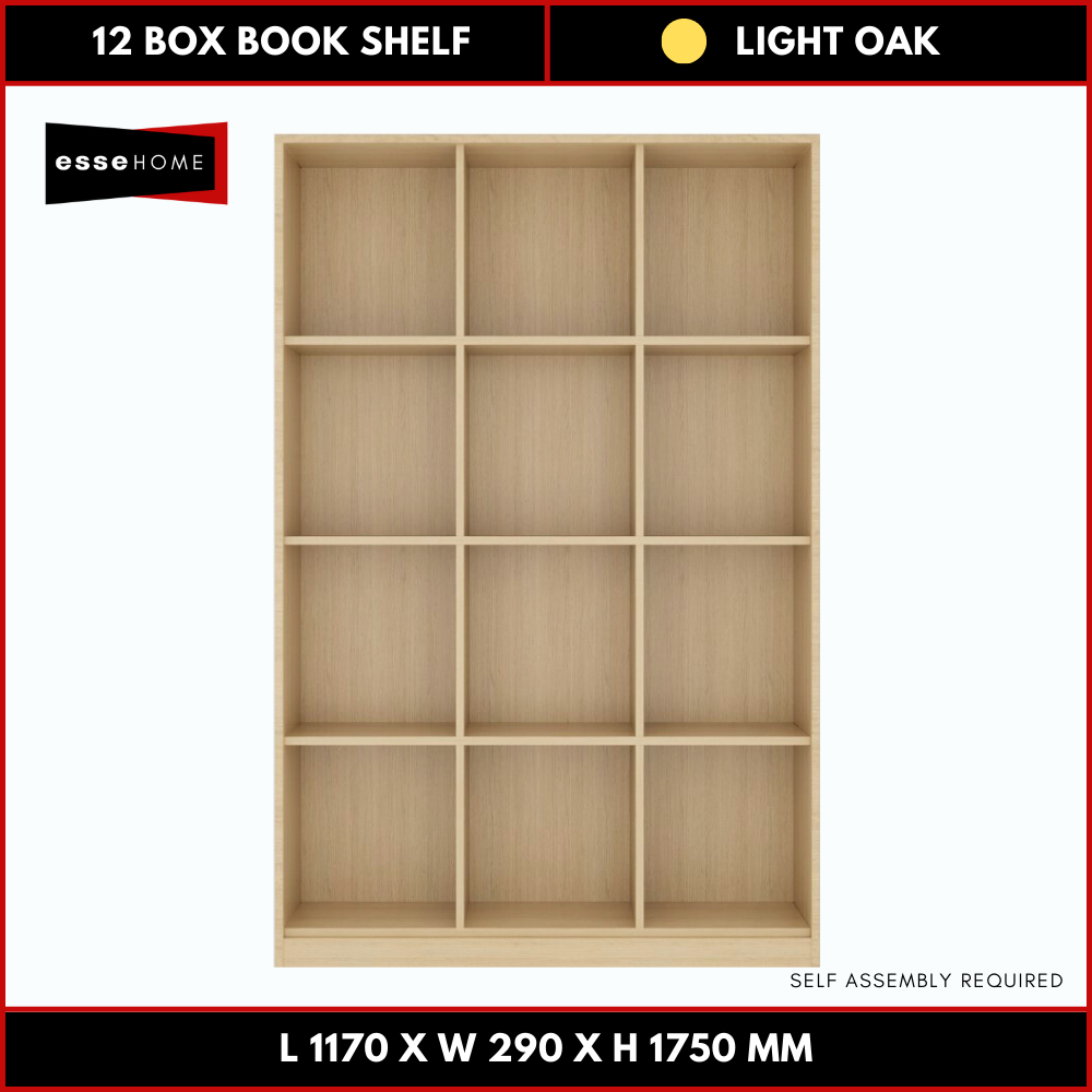 [175CM] EsseHome 12 Box Book Shelf Rak Buku Almari Buku Divider Cabinet ...
