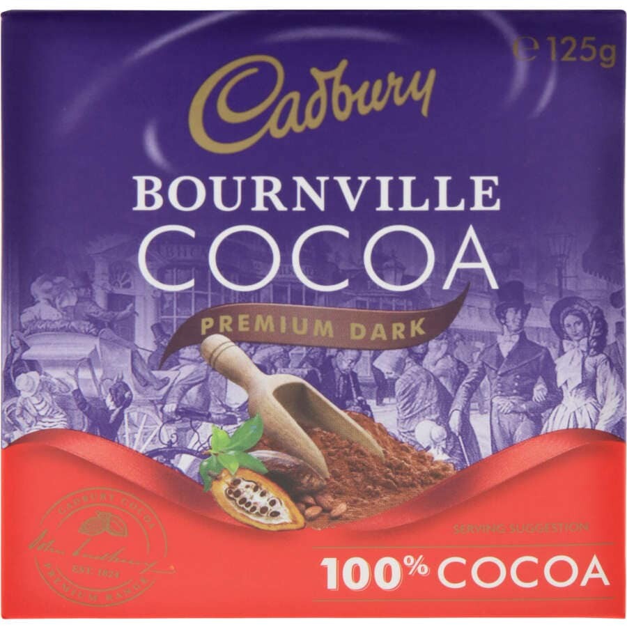 Cadbury Bournville Cocoa Powder Premium Dark (125g) | Lazada
