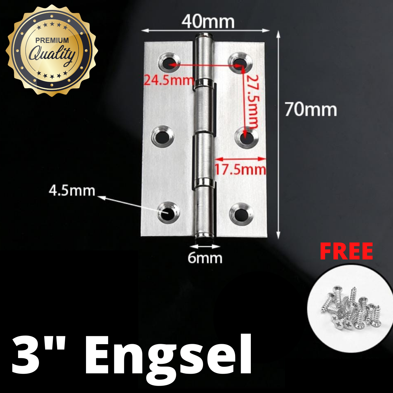 Stainless Stell Engsel (Heavy Duty) 2"/ 2.5" / 3" | Lazada