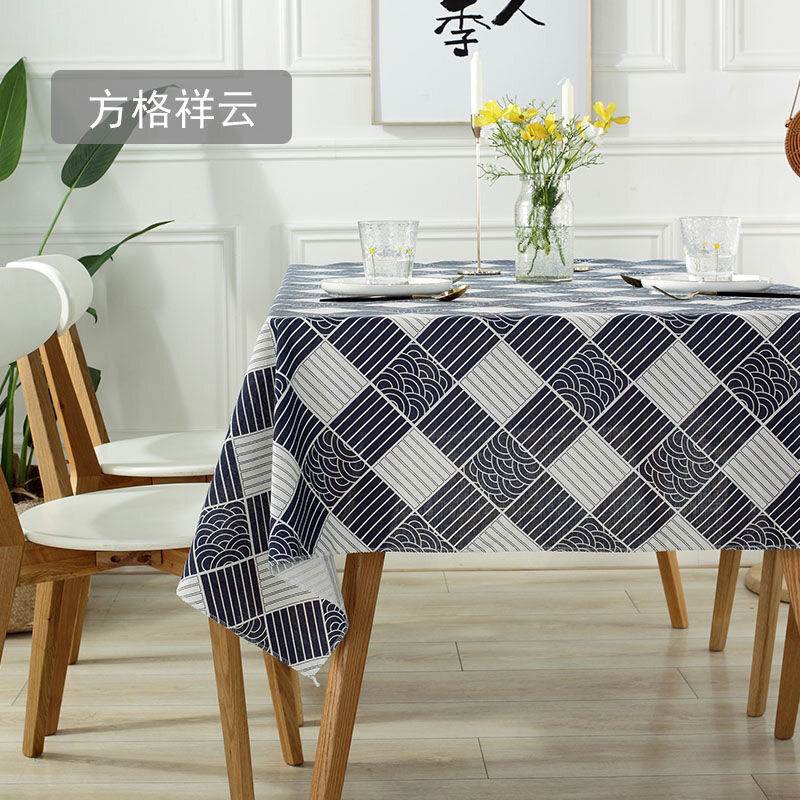 Tablecloth Dustproof Rectangle Cotton Table Cover Desk Cloth ...