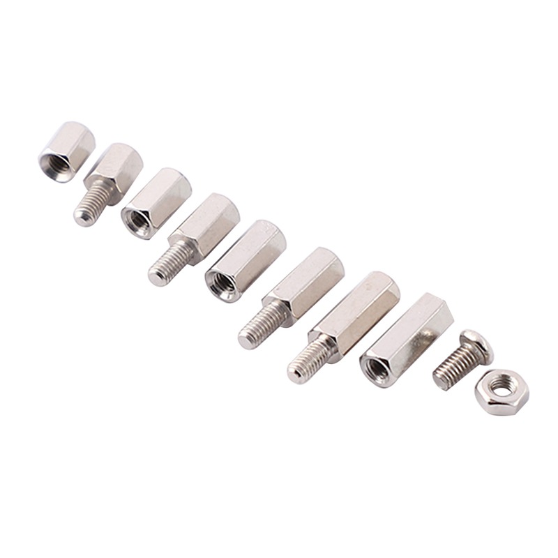 200PcsSet M3 Hex Nut Spacing Screw Male Female Threaded Pillar Pcb Pc ...