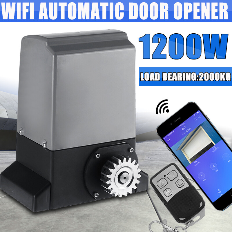 【WIFI 2000kg】1200W Sliding Electric Gate Opener Automatic Motor Kit ...