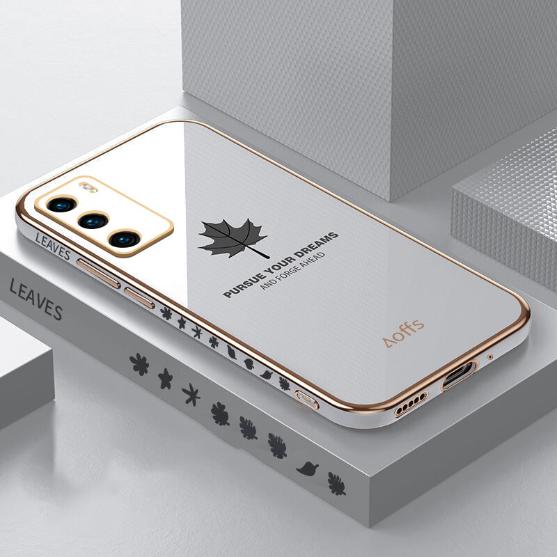 Shockproof Plating Phone Case For Huawei P50 Pro P40 P30 Mate 40Pro 40 30Pro 30 Nova 5T Y9s Y9a ...