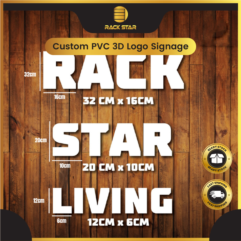 Custom PVC 3D Logo Signage | 3D Lettering (A-P)| PVC Foam Board ...