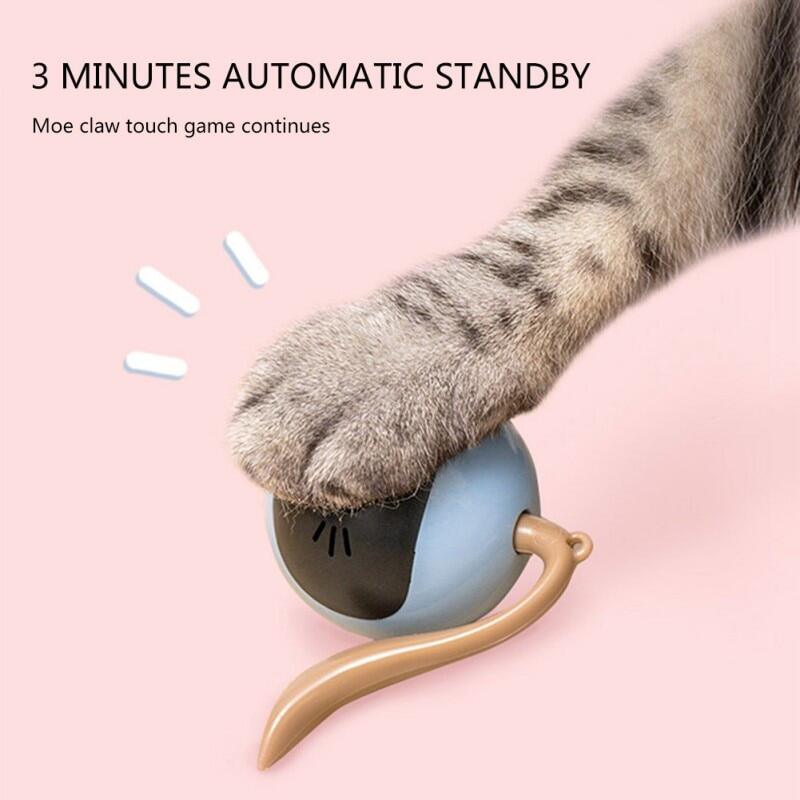 Automatic Smart Cat Toy USB Interactive Electric Jumping Ball Self ...