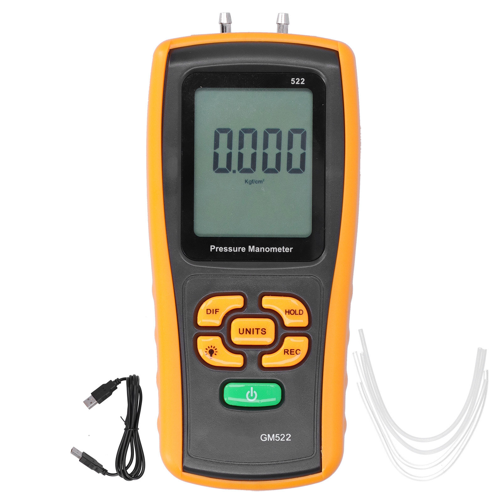 GM522 Portable Manometer Digital Differential Pressure Gauge Testing ...