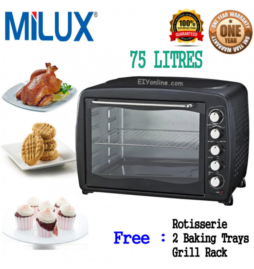Electric Oven 75 Litres (Milux MOT-75) | Lazada