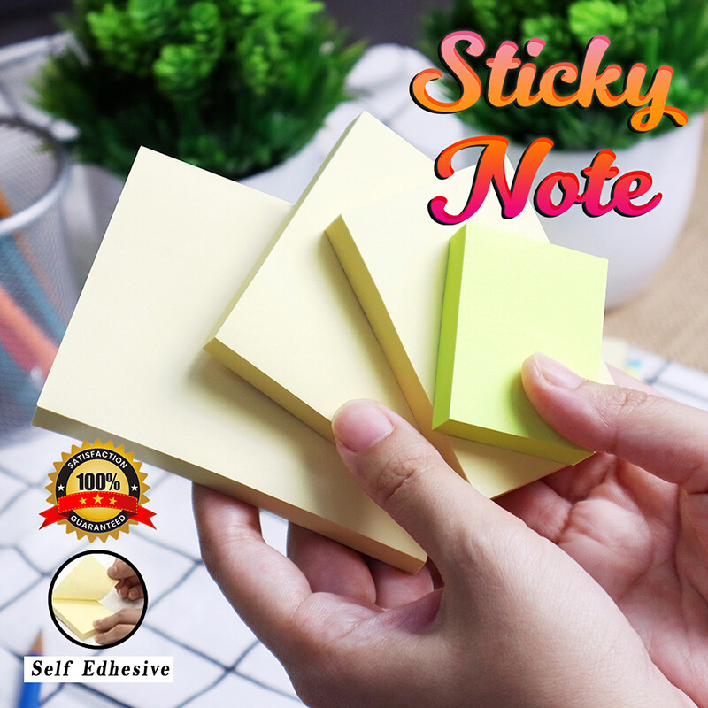 VC Art Sticky Note 100 Sheets Memo Stick on Notes Nota Tanda Office ...