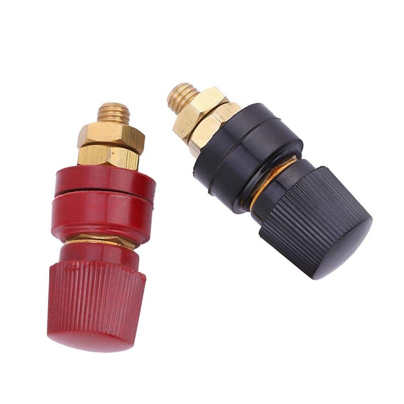 2Pcs Terminal Binding Post, 555 Type Brass Pillar Terminal Block M8 ...