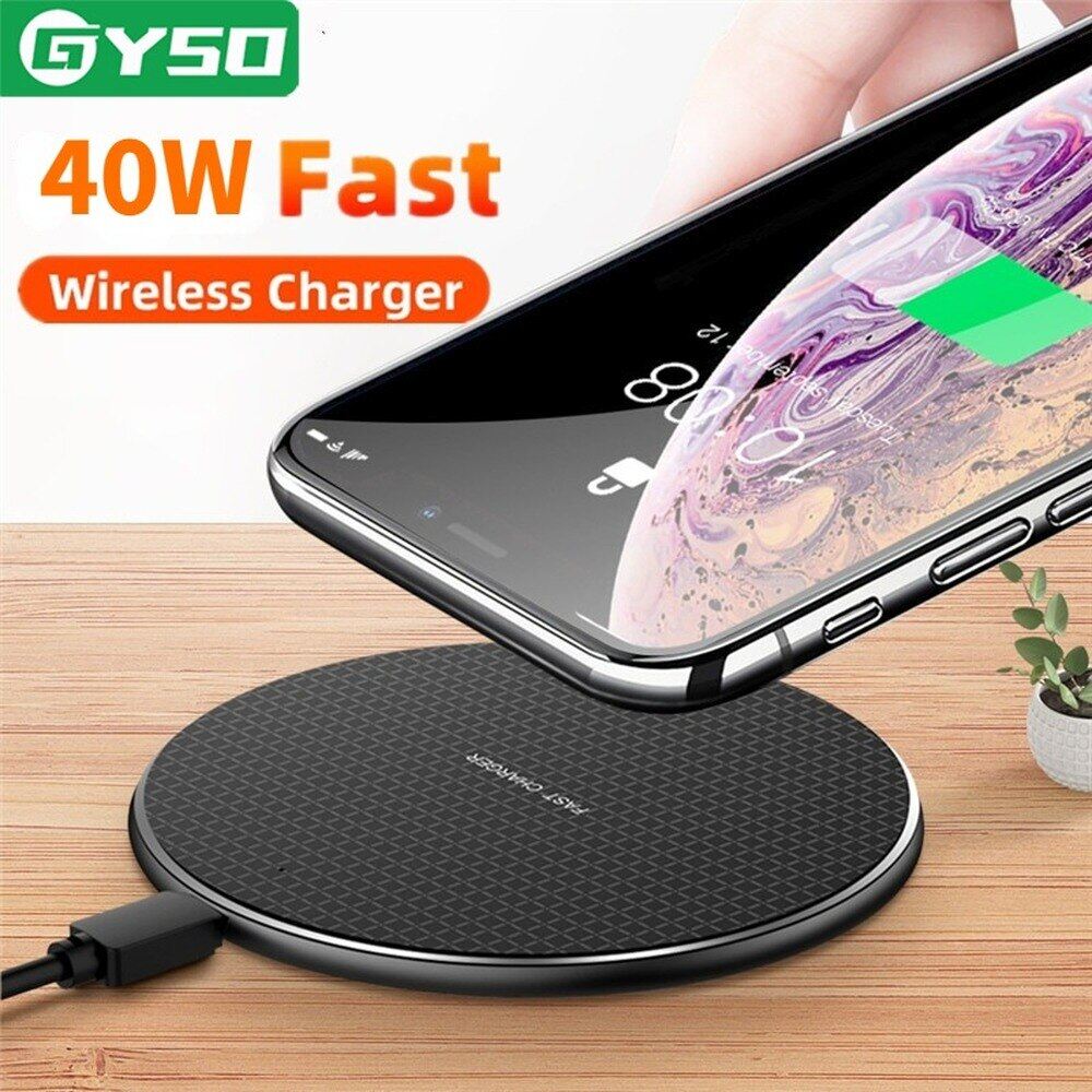 40W Fast Wireless Charger สำหรับเหมาะสำหรับ Samsung Galaxy S21 S20 S10 ...