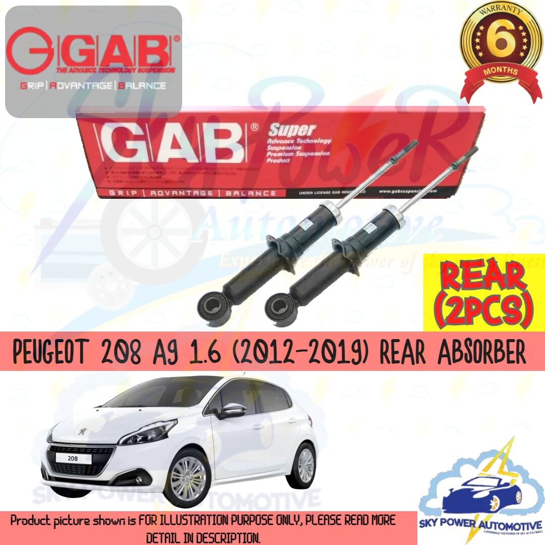 PEUGEOT 208 A9 1.6 (2012-2019) GAB SUPER GAS SHOCK ABSORBER | Lazada