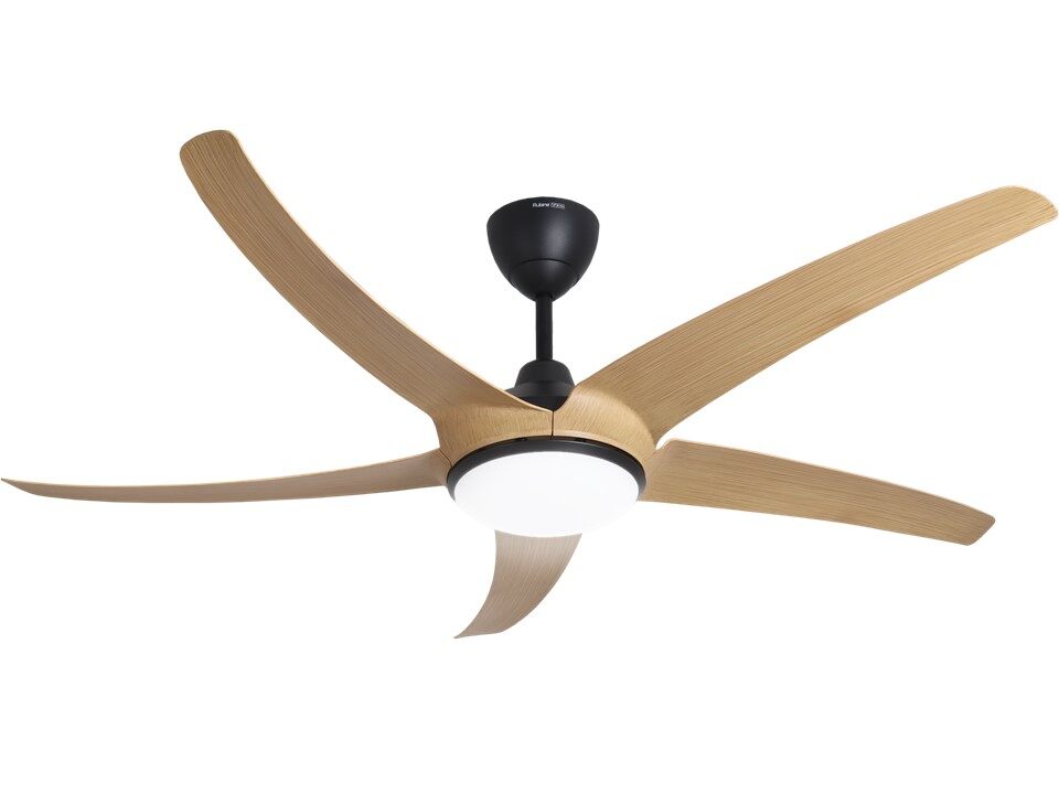 Rubine MOZIA Series Remote Control DC Ceiling Fan / 56 Inch / 5 Blades ...