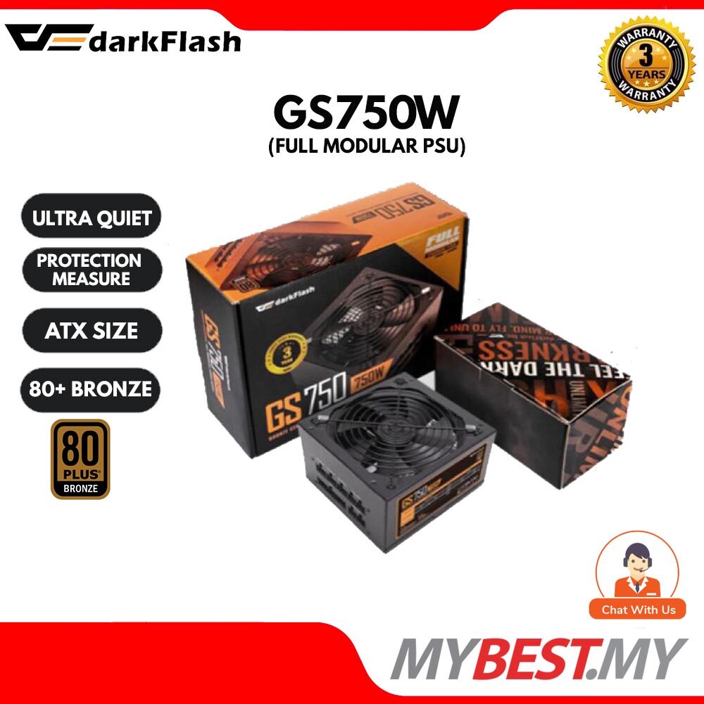 AIGO GS750 750W FULL MODULAR POWER SUPPLY UNIT [80 PLUS BRONZE ...