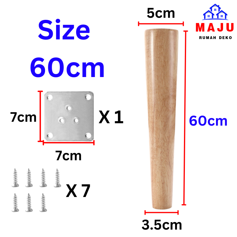 MAJU Kayu Kaki Sofa Solid Wood Leg kaki katil Kaki kabinet Kaki Kerusi ...