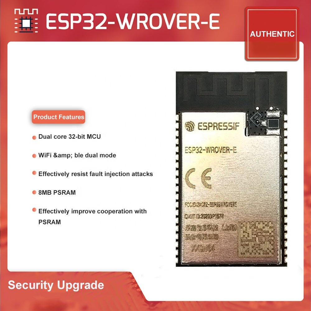 Original Espressif Esp32 Wifi Module Esp32 Wrover E 8mb Psram With Esp32 D0wd V3 Ic Based Pcb