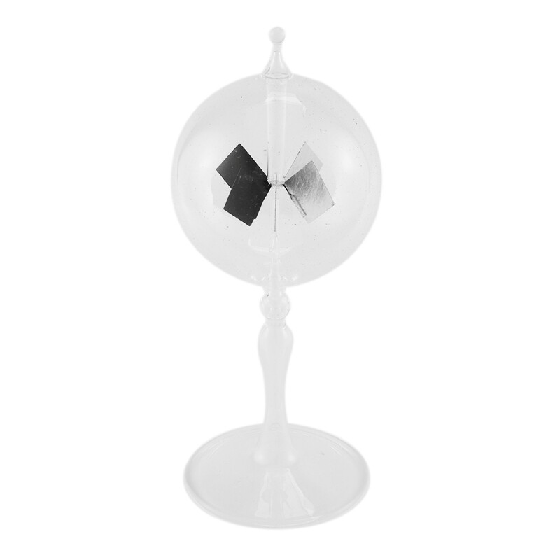 20.5cm Glass Windmill Solar Powered Crookes Radiometer Light Mill ...