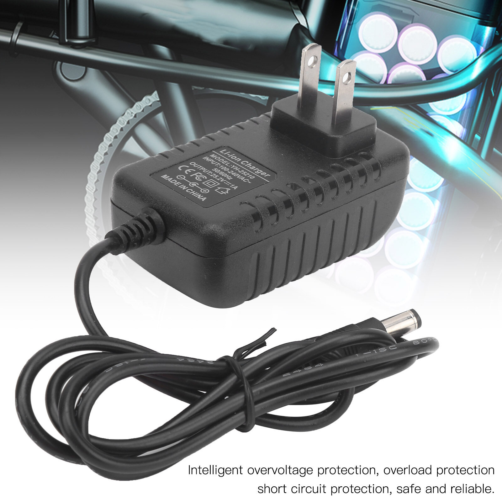 25.2V Power Supply Adapter Charger for Li‑ion Lithium Battery with ...