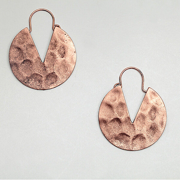 Simple Geometric Drop Earrings Retro Round Dangles Hoops Women Unique ...