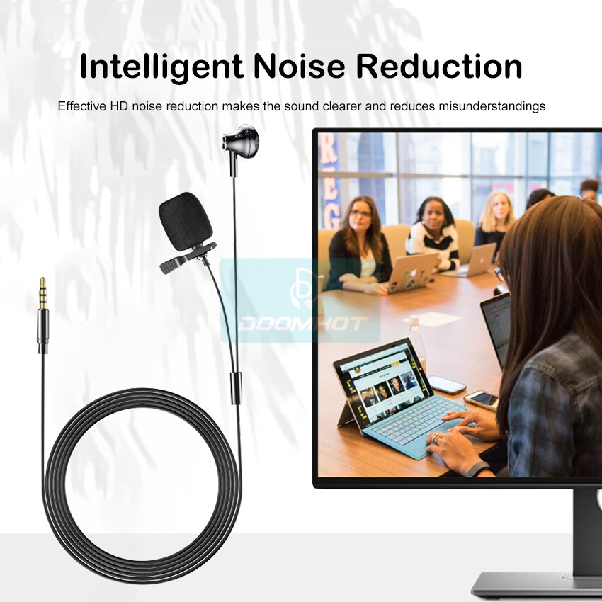 DoomHot 3.5mm/typeC Lavalier Microphone Audio Headset System Mics ...