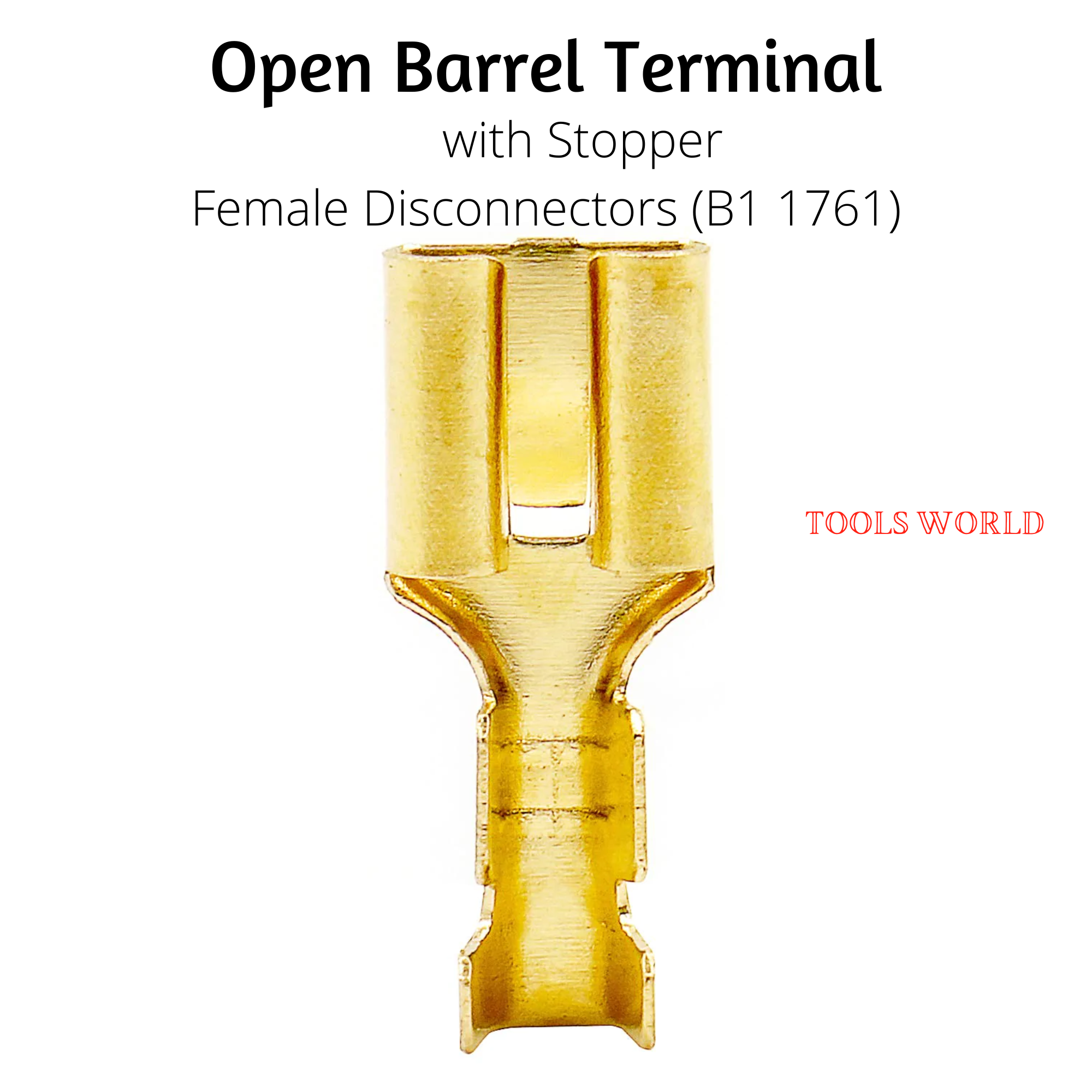Taiwan Open Barrel Female Disconnectors / Open Barrel Terminal with ...