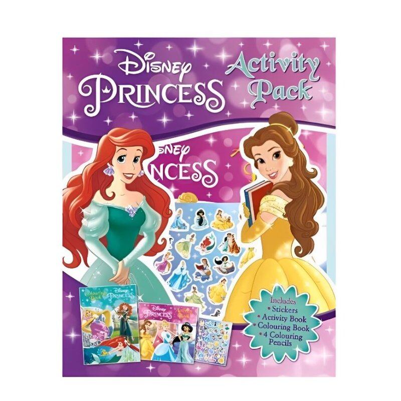 (Free Gift) Disney Princess 2 IN 1 Coloring & Activity Pack | Lazada