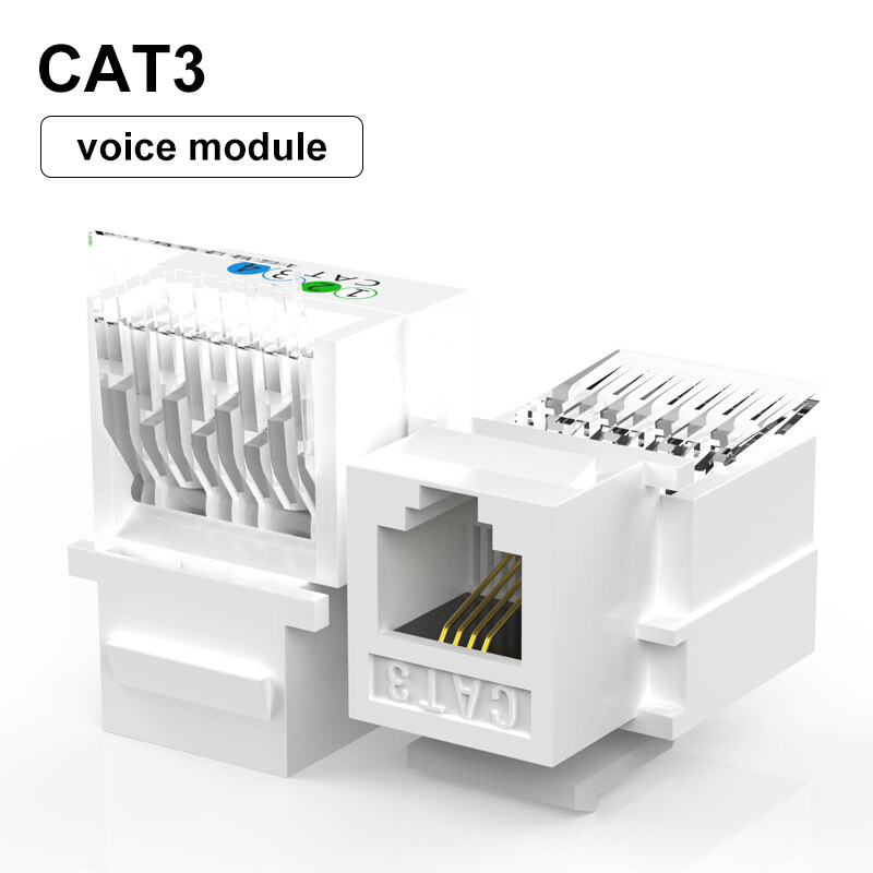 CAT3/5E/6 RJ11 RJ45 Network Telephone voice module Adapter Plug 4 Wires ...