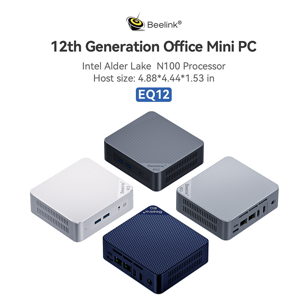 Beelink MINI S12 PRO Mini PC Intel N100 Mini PC Windows 11, EQ12 Intel ...