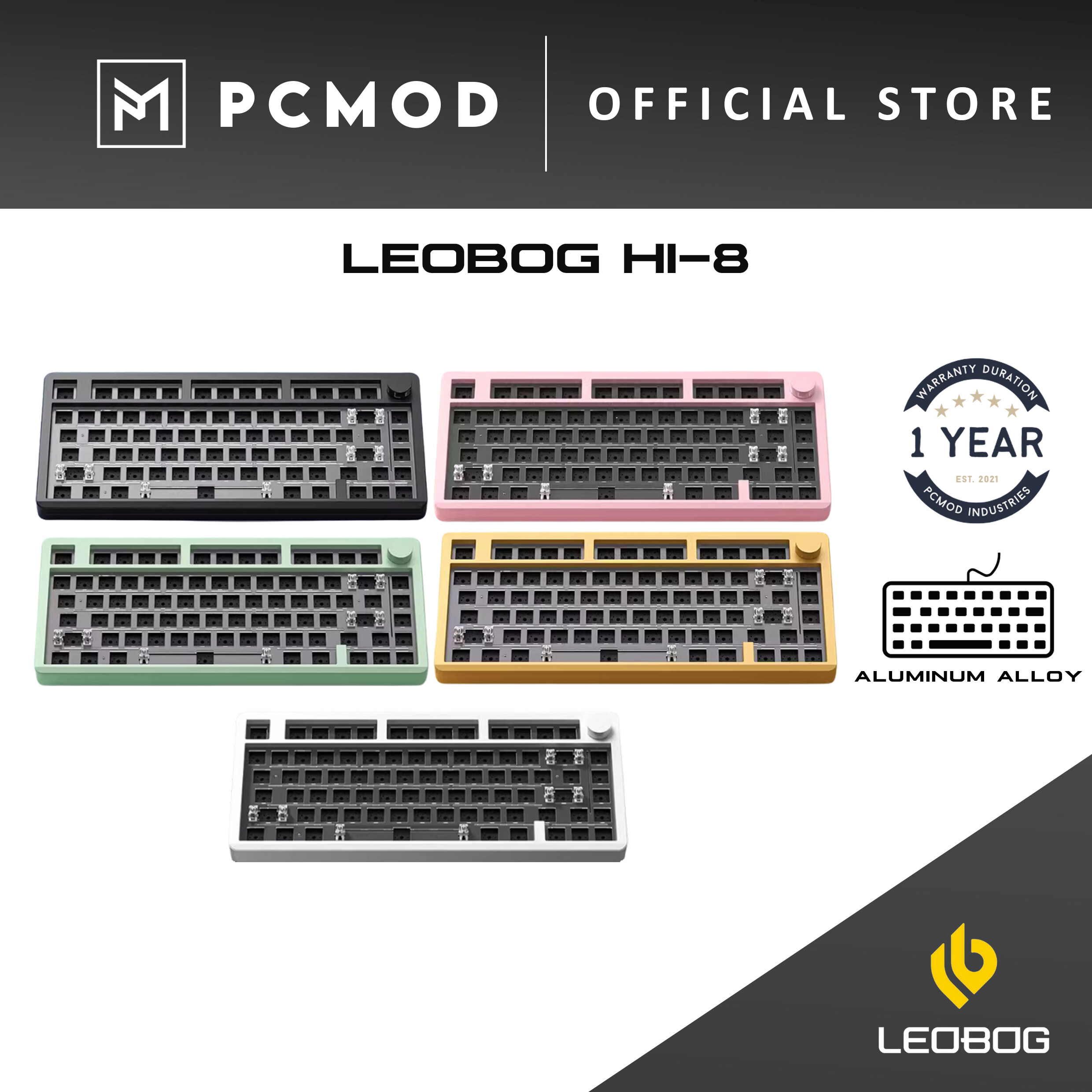 LEOBOG Hi8 Wireless Aluminum Customizable Mechanical Keyboard with Knob | DIY Barebone Kit ...