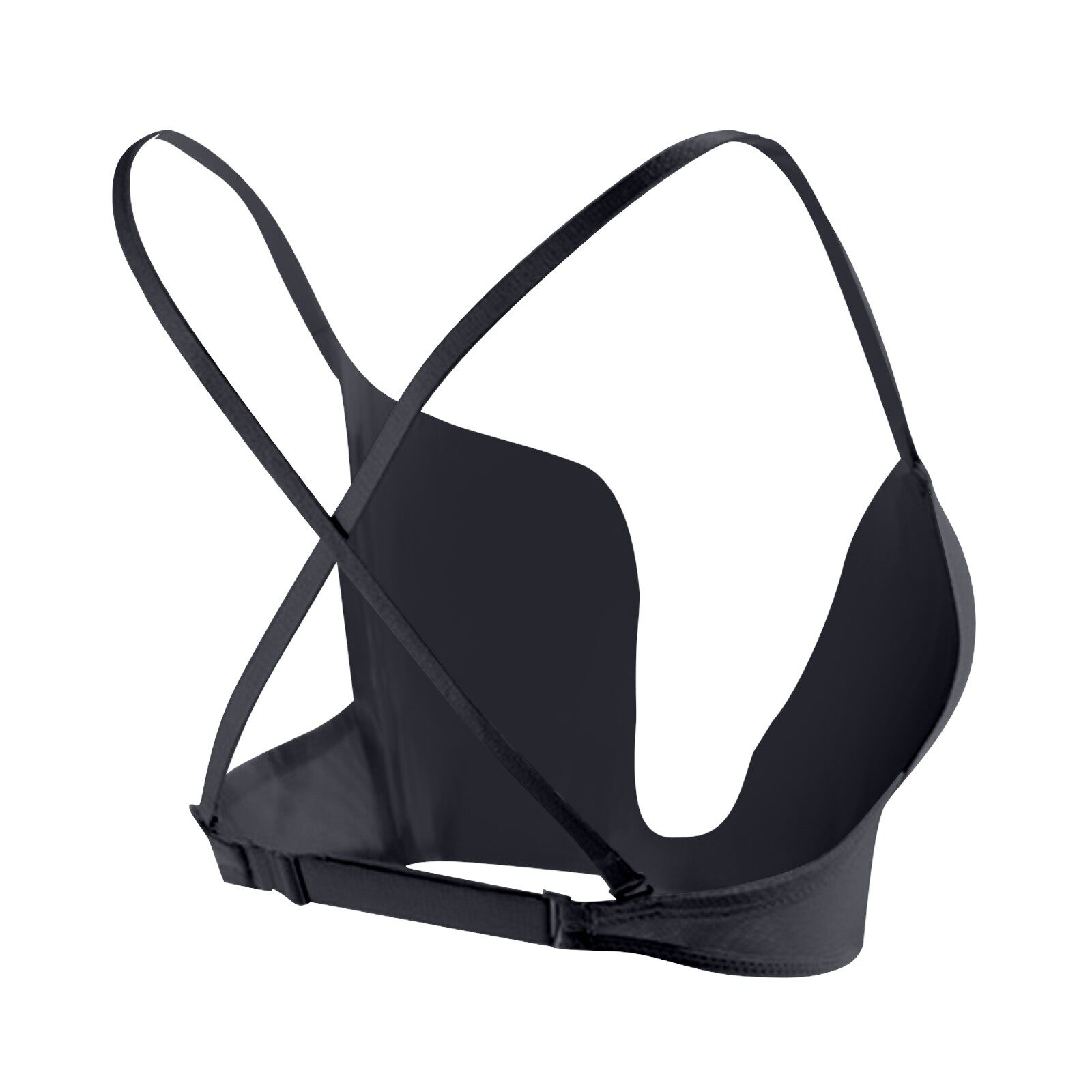 ผู้หญิง Push Up ไร้สาย Bra เบาะ T เสื้อ Bras ไม่มี Underwire Reductive ...